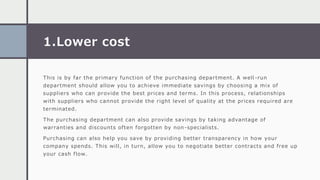 Objectives of buying process | PPT