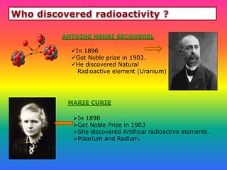 HISTORY OF RADIOACTIVTY AND ITS DECAY | PPTX | Chemistry | Science