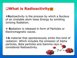 HISTORY OF RADIOACTIVTY AND ITS DECAY | PPTX | Chemistry | Science