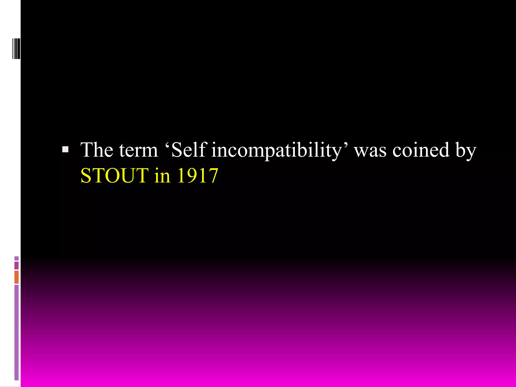 Self incompatibility in plants | PPT