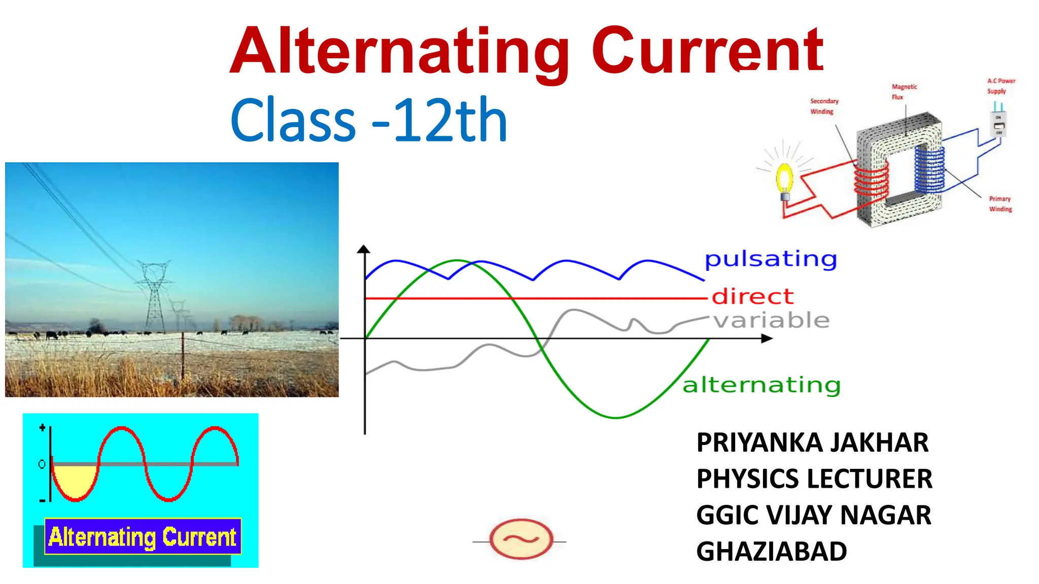Alternating Current Lecture Introduction | PDF