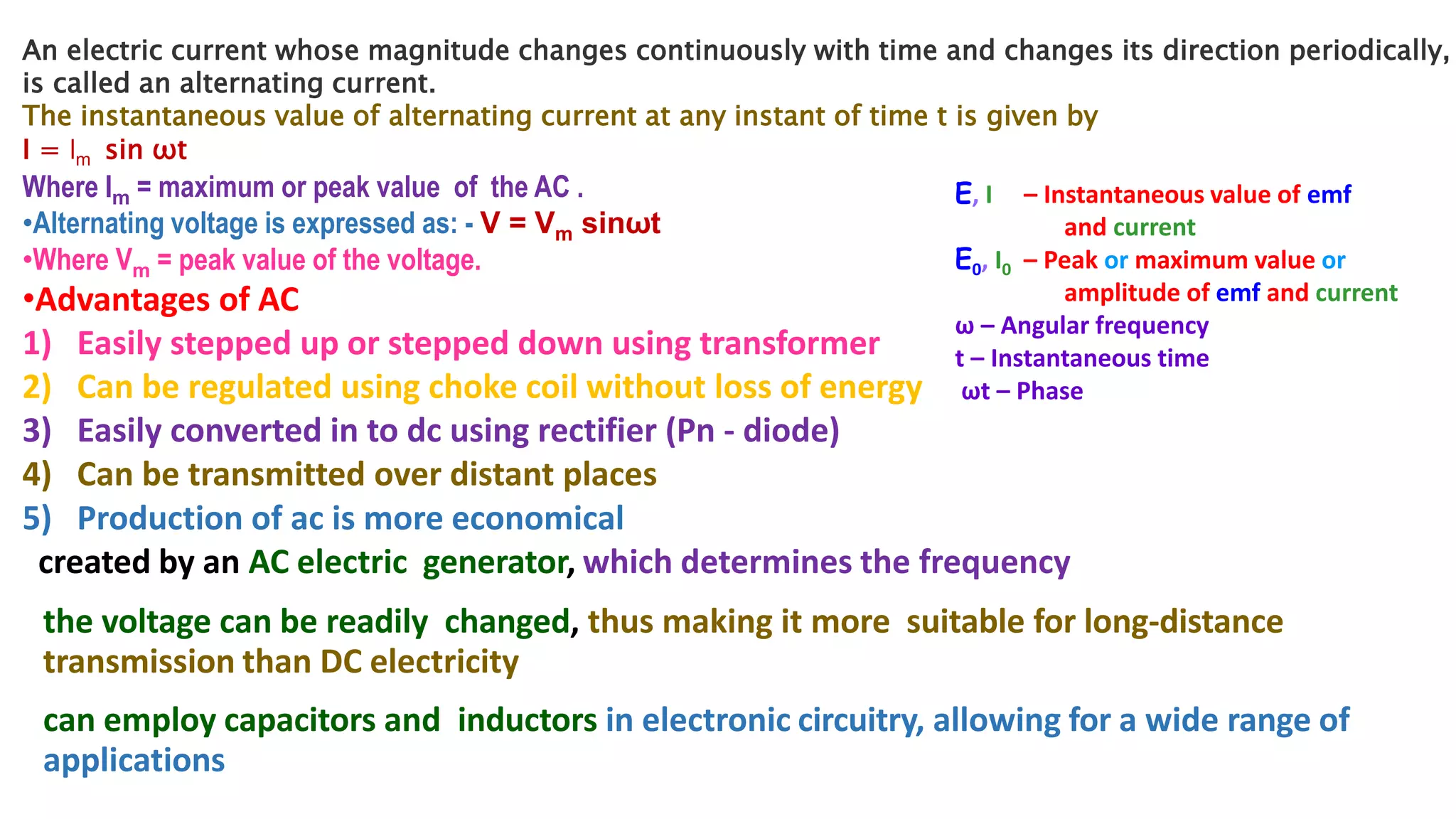 Alternating Current | PPTX