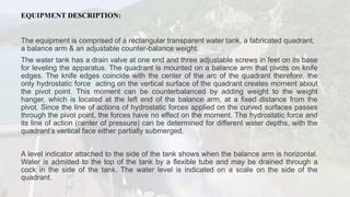 Actual and Theoretical Centre of Pressure | PPTX