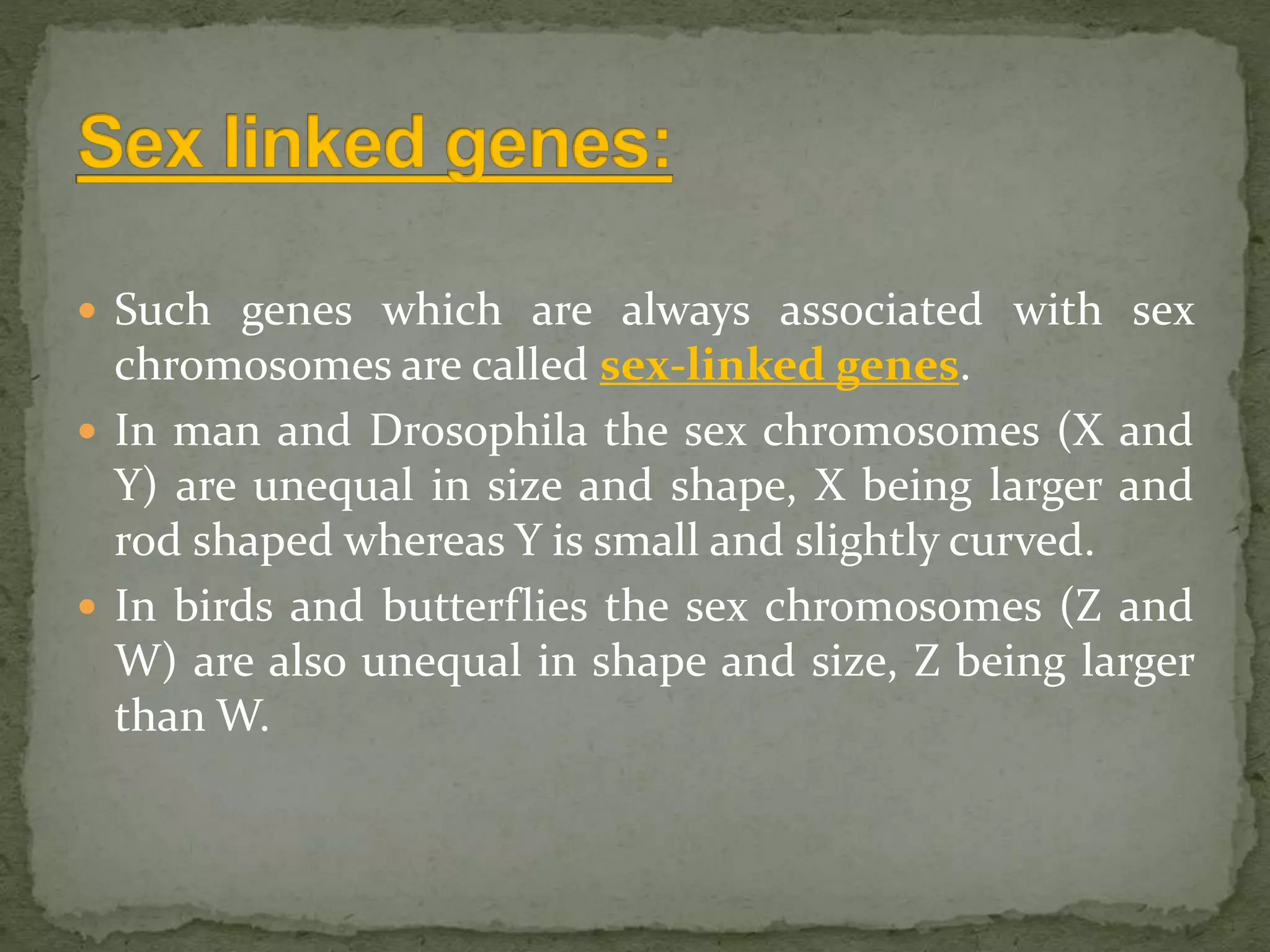 sex linked inheritance | PPTX