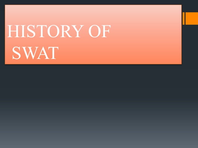History of swat | PPT