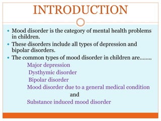 Types of Mood Disorder | PPTX
