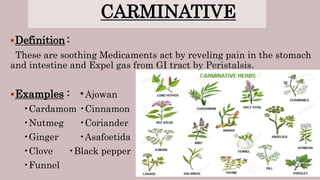 Carminative drugs | PPT