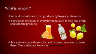 Reaction of acids | PPTX