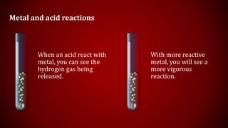 Reaction of acids | PPTX