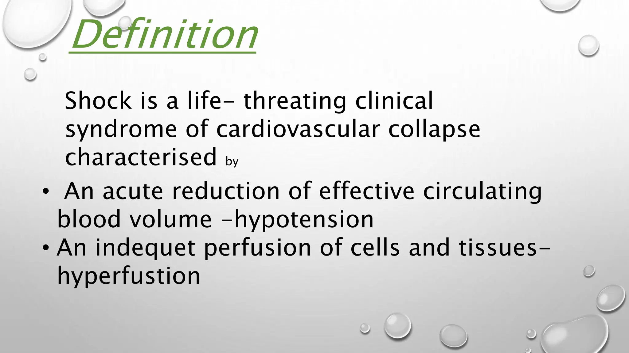 Pathology ( Shock ) | PPTX