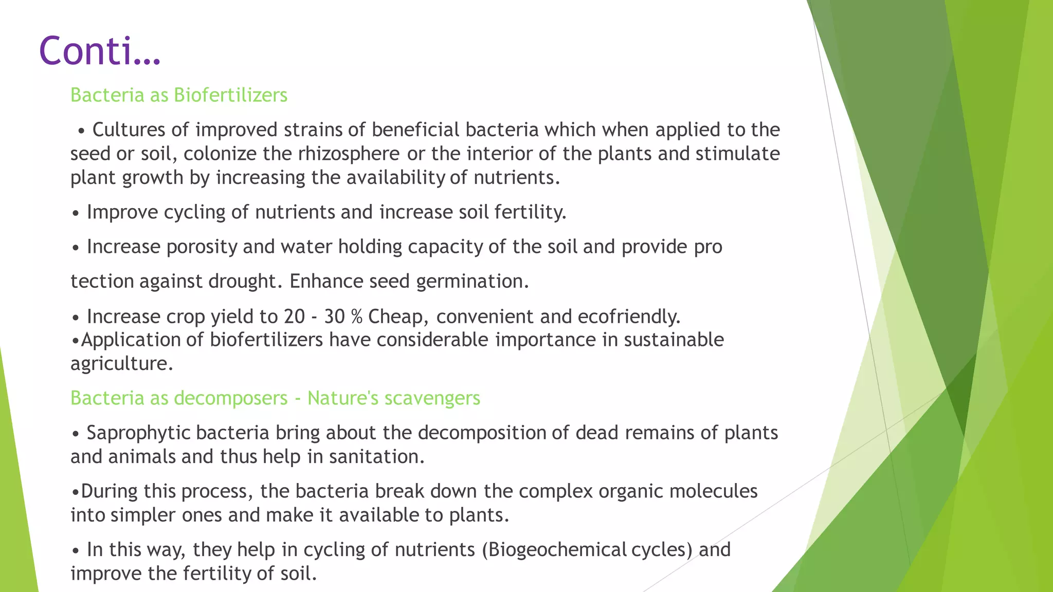 Economic importance of bacteria and fungi | PDF