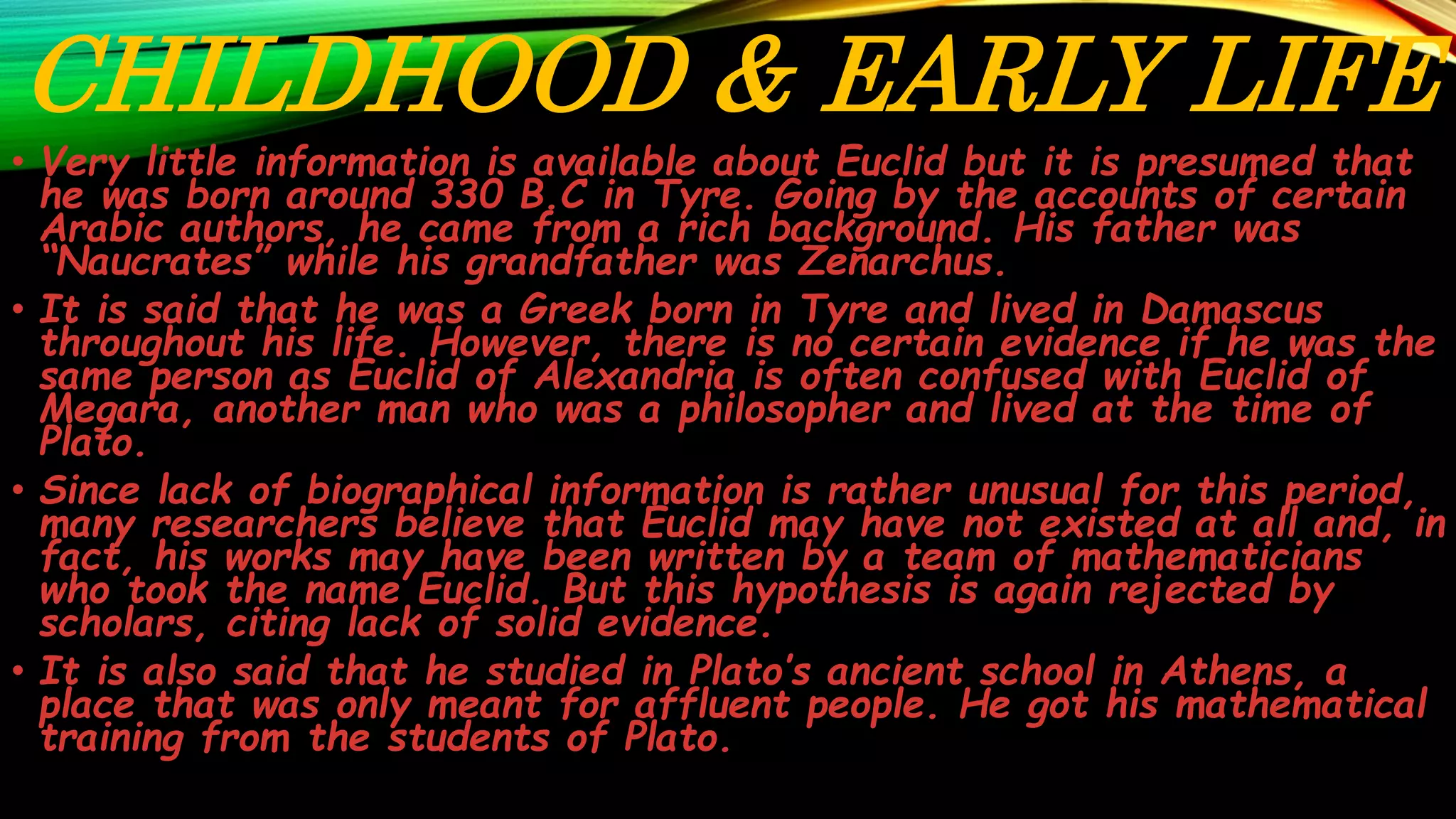 Presentation on the Euclid | PPTX