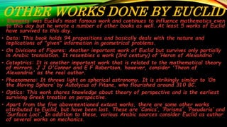 Presentation on the Euclid | PPTX