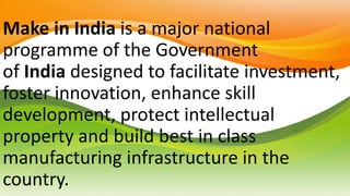 Class 12 Economics Project - Make In India | PPTX