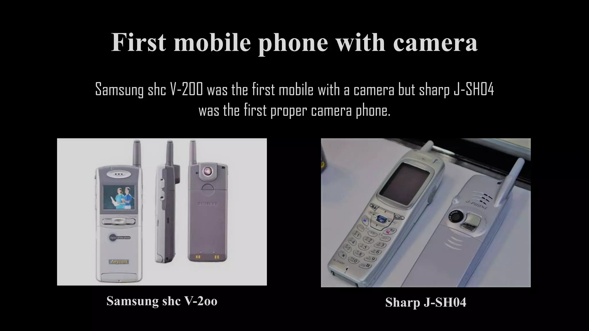 Evolution of mobile camera | PPT