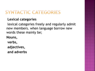 syntactic structural | PPTX