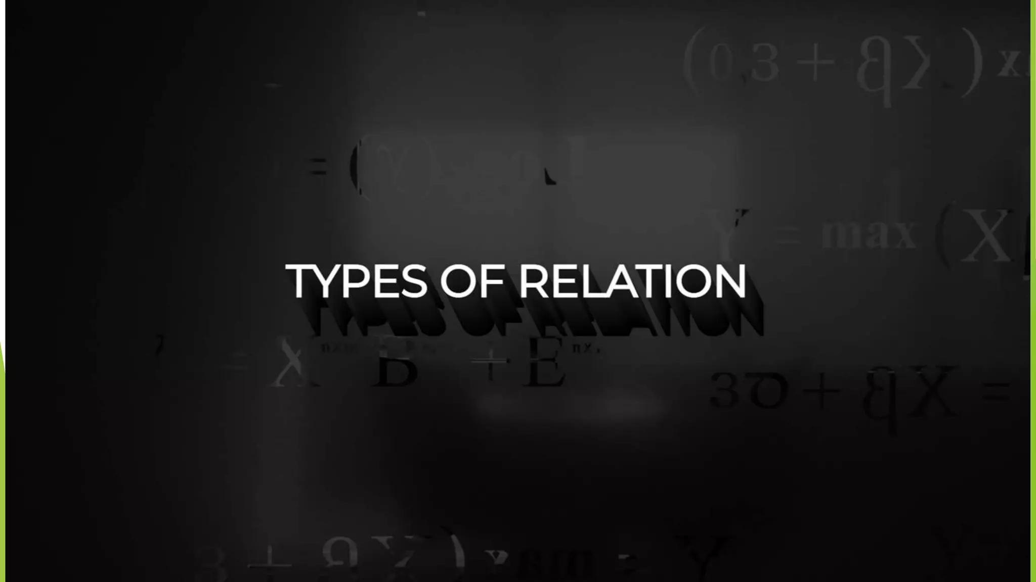RELATIONS AND TYPES OF RELATION | PPTX
