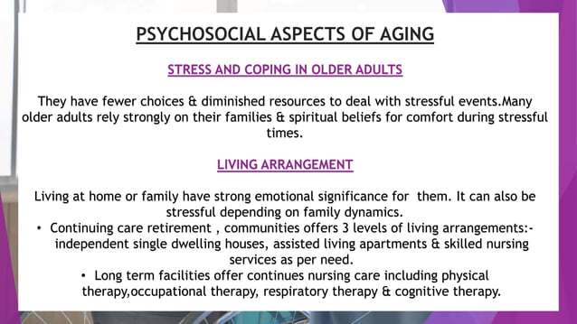 Age related problems in geriatric | PPTX