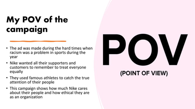 Nike equality campaign | PPT