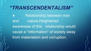 Introduction of "Transcendentalism" | PPT
