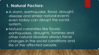 Factors influencing Social change | PDF