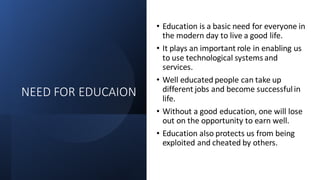 IMPORTANCE OF EDUCATION | PDF