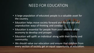 IMPORTANCE OF EDUCATION | PDF