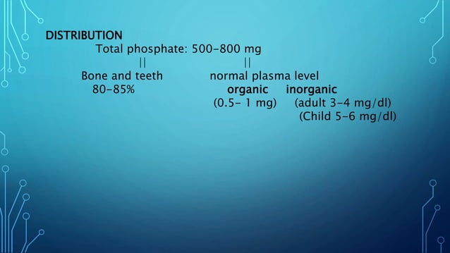HORMONAL regulation of phosphate homeostasis | PPTX | Endocrine and ...