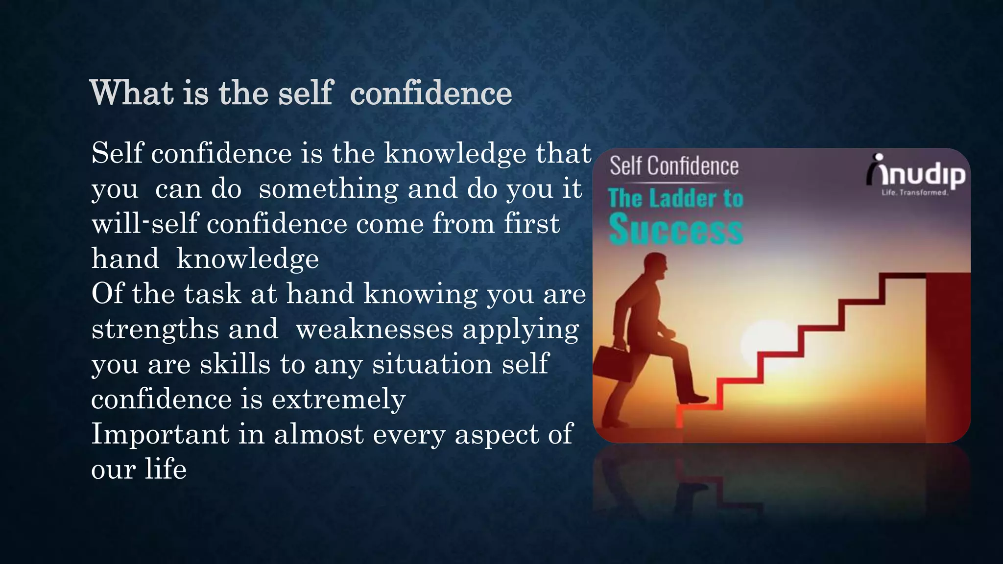 self confidence | PPT