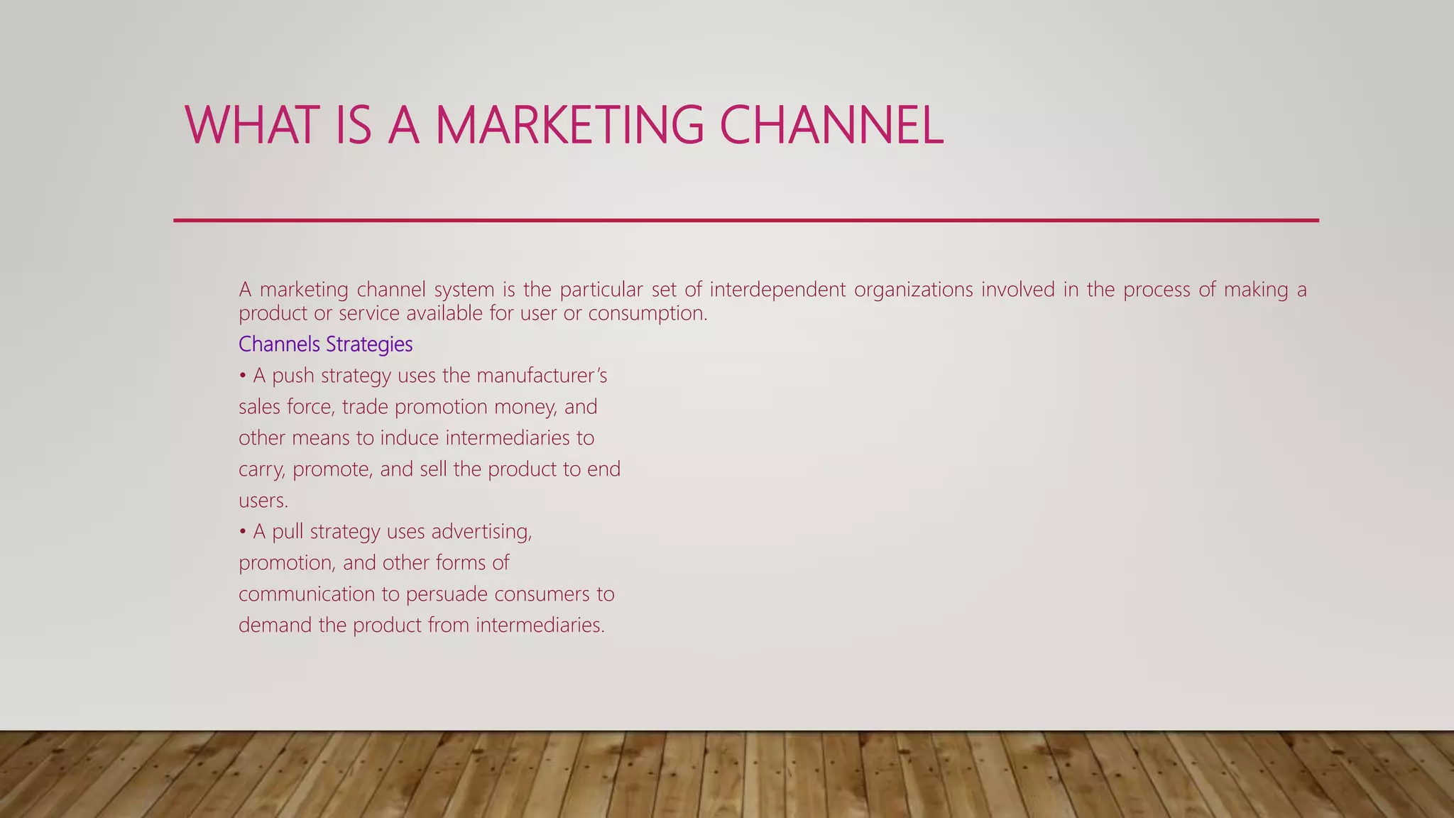 Channel System In More Supermarkets | PPT