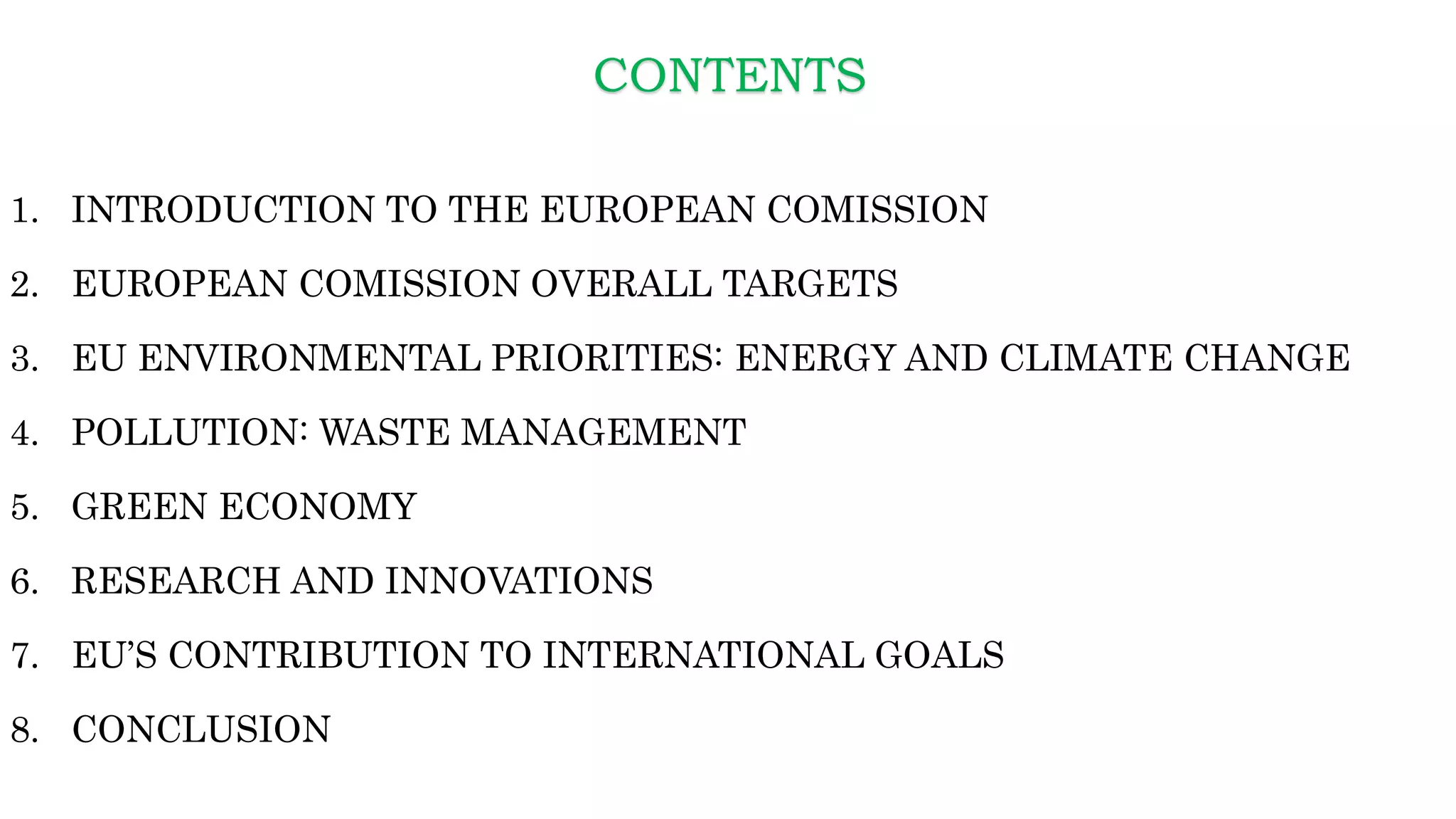 EU Environmental Policy | PPTX