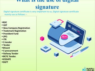 Digital Signature Agency | PPTX | Technology & Computing