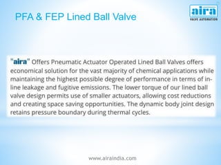 PFA Lined Ball Valve | PPT