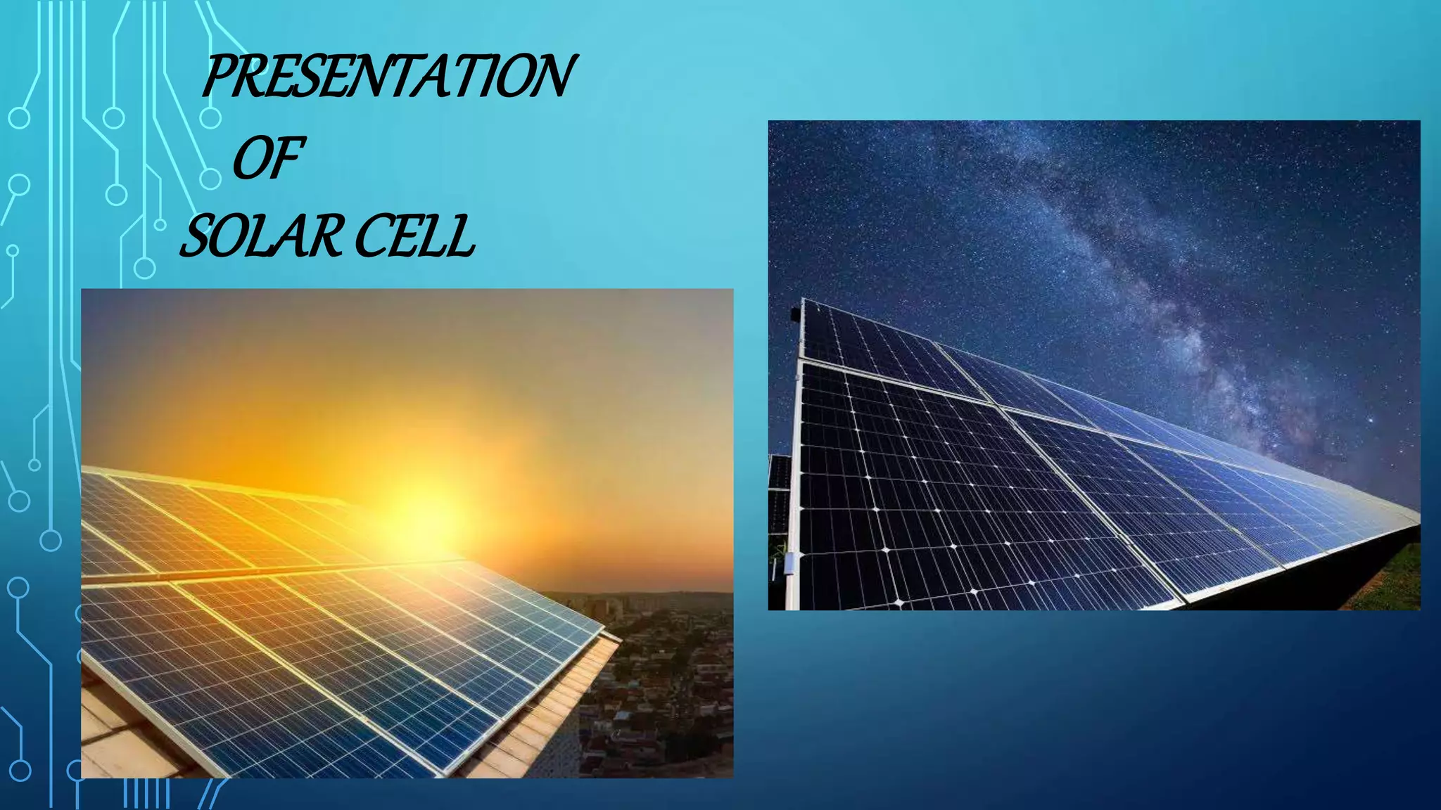 Solar cell | PPTX