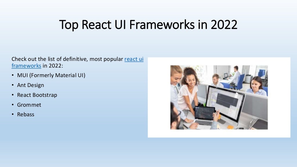 Best React Ui Frameworks Ppt