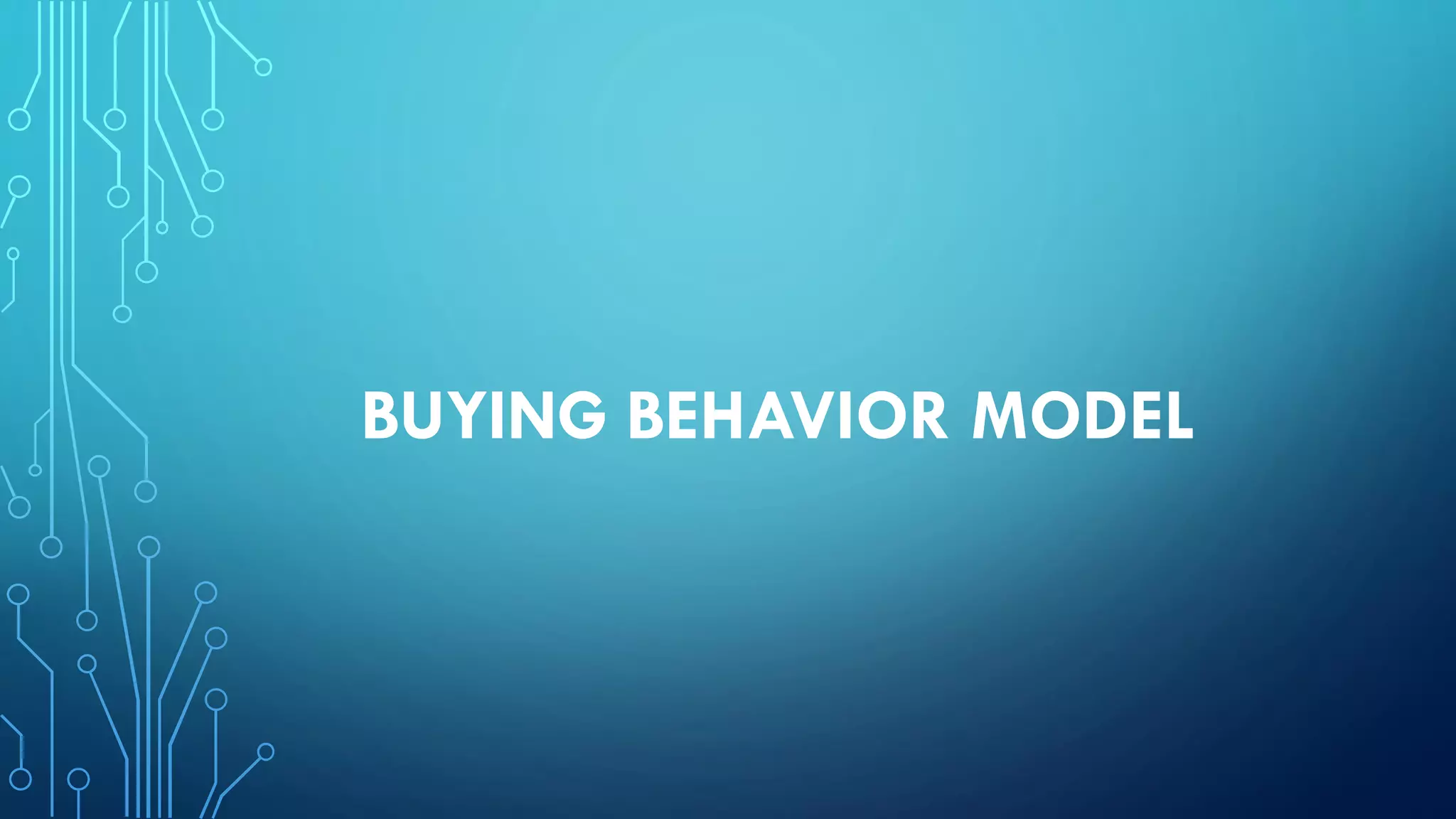 Buying behavior model | PPT