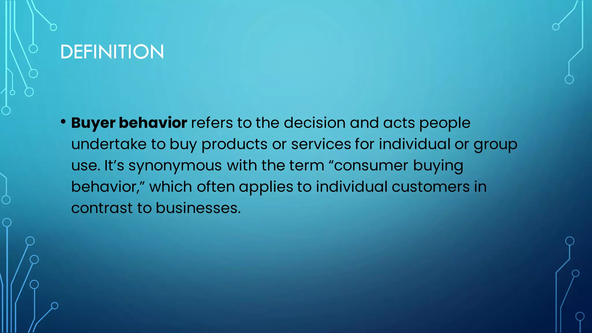 Buying behavior model | PPT