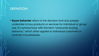Buying behavior model | PPT