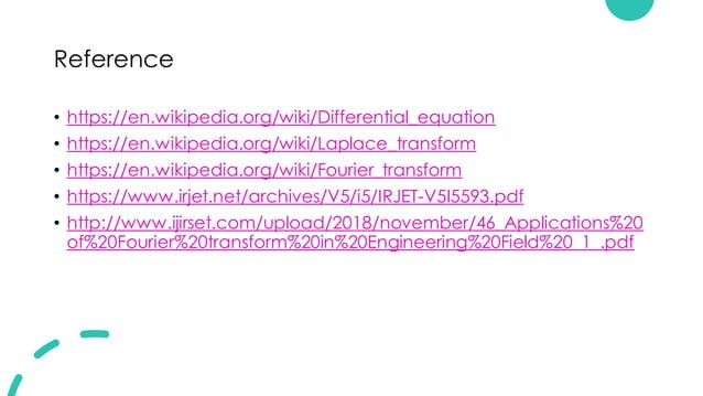 Real Life Application Of Differential Equations Laplace Transform In Cse Pdf
