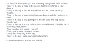 Believing in your DREAMS | PPT