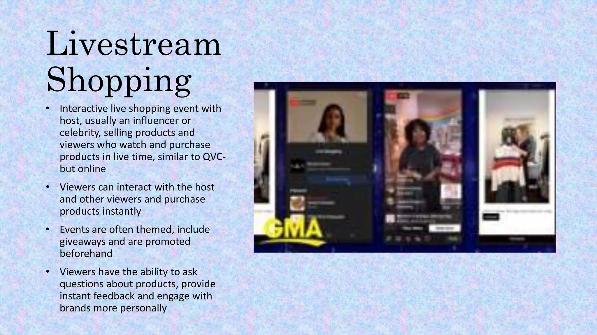Livestream Shopping Final Project | PPTX