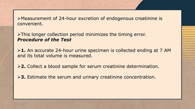 urea, creatinine,inulin clearance test.pptx