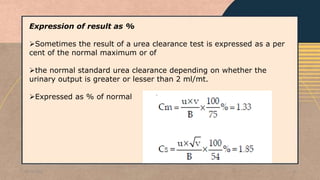 urea, creatinine,inulin clearance test.pptx