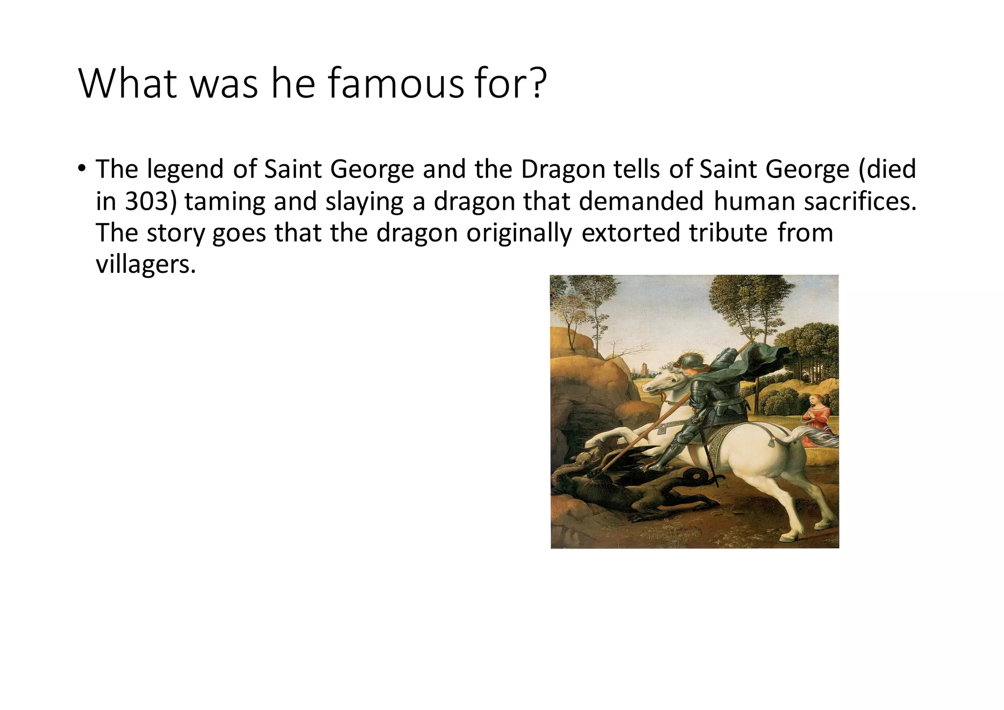 Presentation about st George | PDF