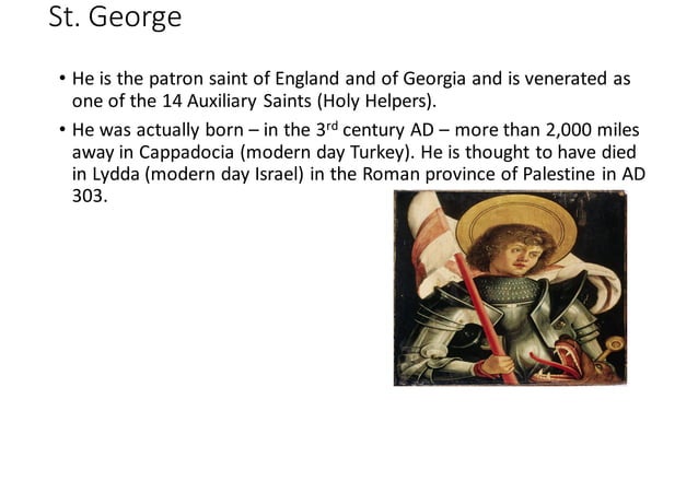 Presentation about st George | PDF | Christianity | Religion & Spirituality
