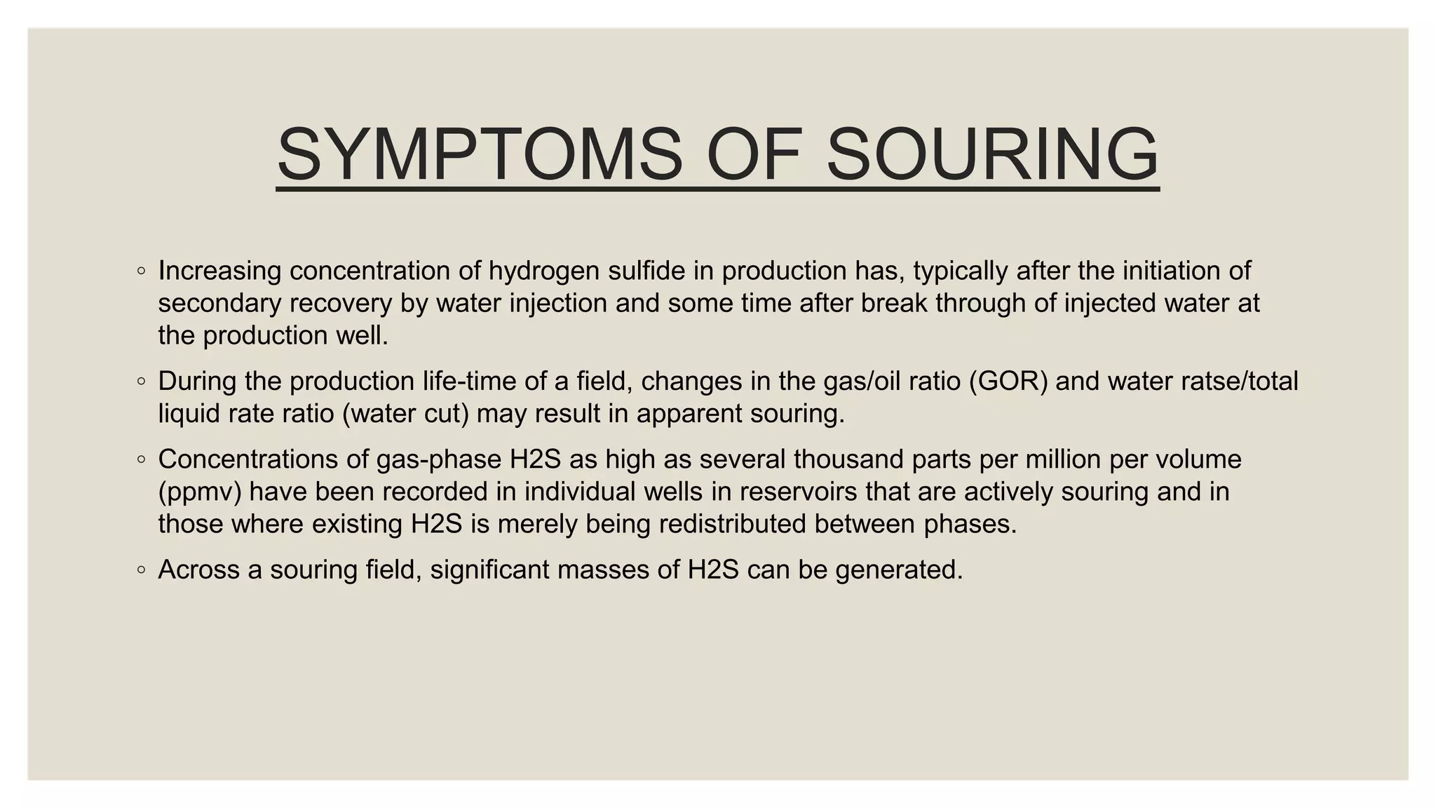 RESERVOIR SOURING :- MECHANISM AND PREVENTION | PPTX