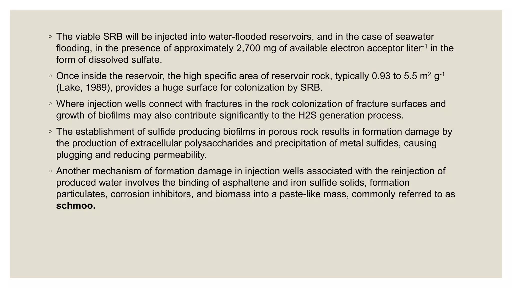 RESERVOIR SOURING :- MECHANISM AND PREVENTION | PPTX