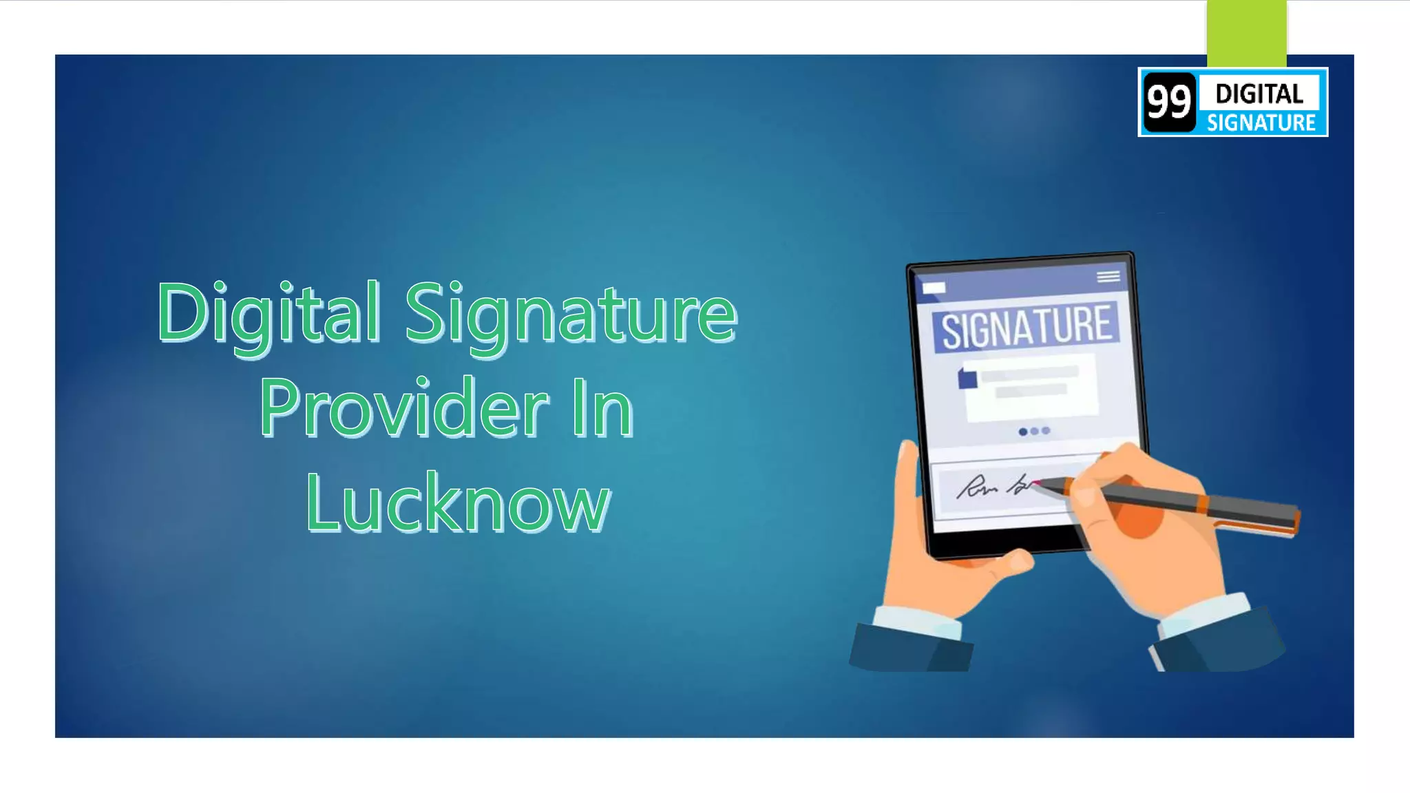 digital signature provider in lucknow | PPTX
