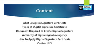 digital signature provider in lucknow | PPTX