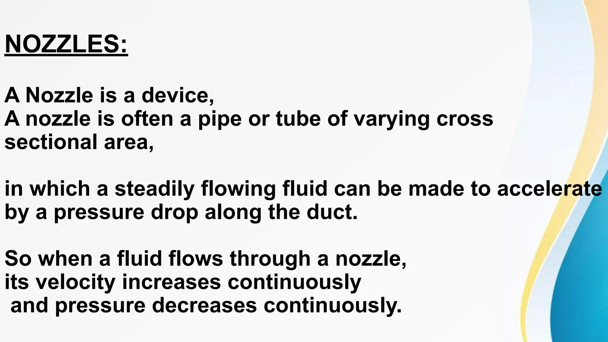 flow through nozzels and its velocity | PPT